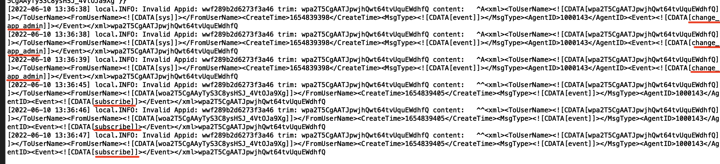 为什么第三方应用在安装测试后，会收到change_app_admin、subscribe的消息？ - 开发者社区 - 企业微信开发者中心